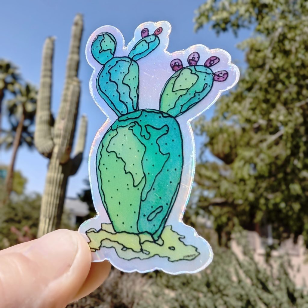 Prickly Pear Sticker - Welcome to Lisa Bussett
